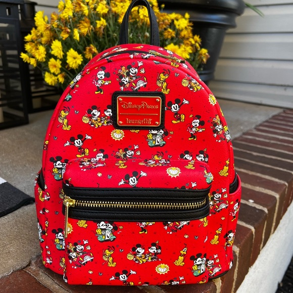 Loungefly | Bags | Nwt Mickey And Minnie Runaway Railway Loungefly Red ...